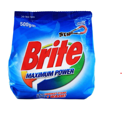 Brite Maximum Power Detergent Powder 500g | Daraz.pk