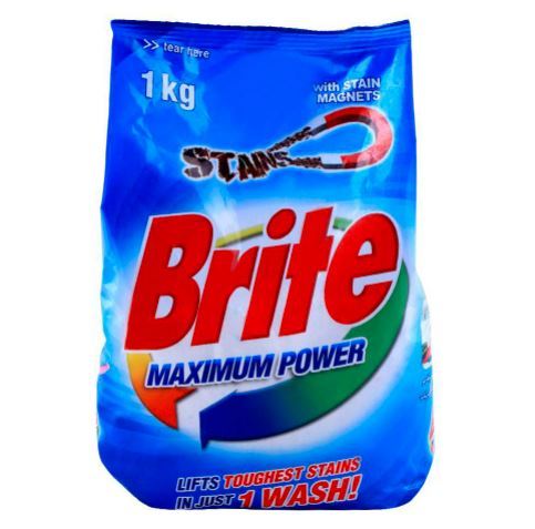 Brite Maximum Power Detergent Powder 1 KG | Daraz.pk