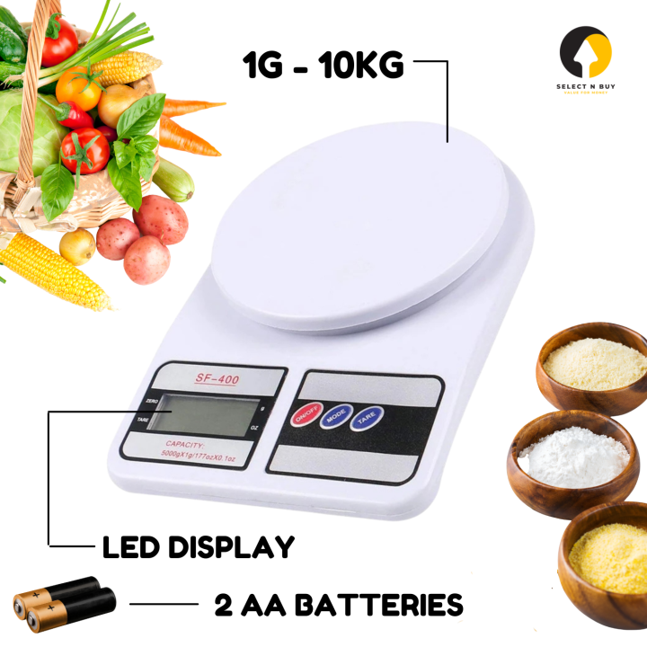 Electronic Kitchen Digital Scale Small 1g to 10kg Weight Machine for ...