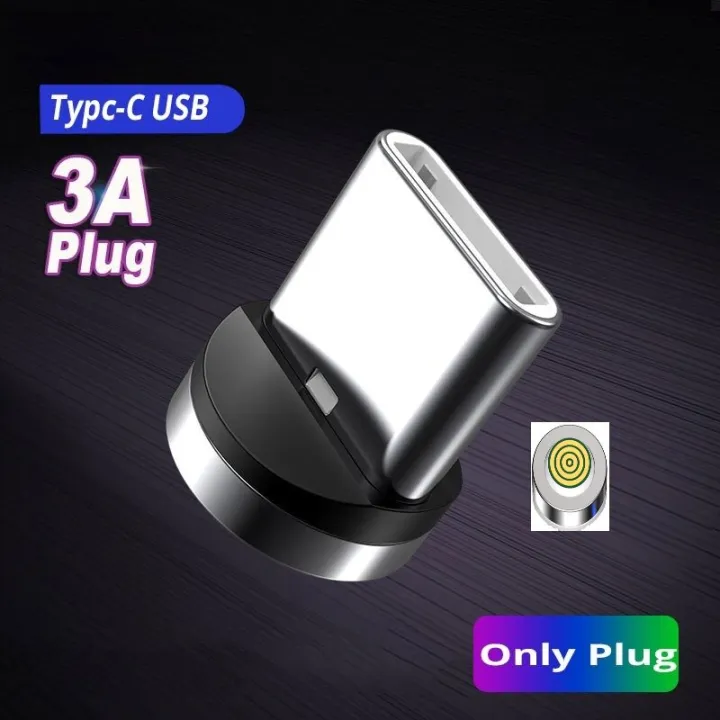 3A Magnetic Fast Charging Cable + Data Cable - Micro USB - 8-Pin- Type ...