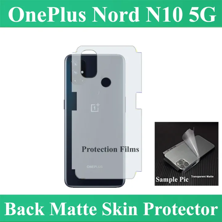 OnePlus Nord N10 5G Back Matte Protector Anti-Slip Soft Skin Sheet Film ...
