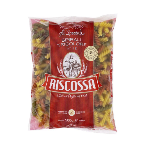 Riscossa Gli Speciali Spirali Tricolore Pasta, No. 112, 500g (italy ...
