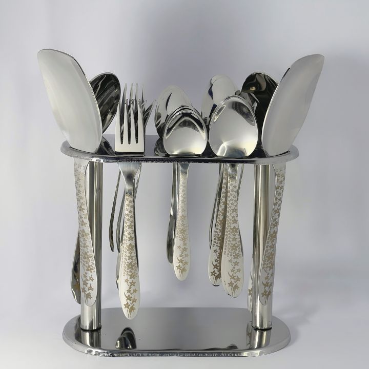 Cutlery Set-29 piece-Laser engraved | Daraz.pk