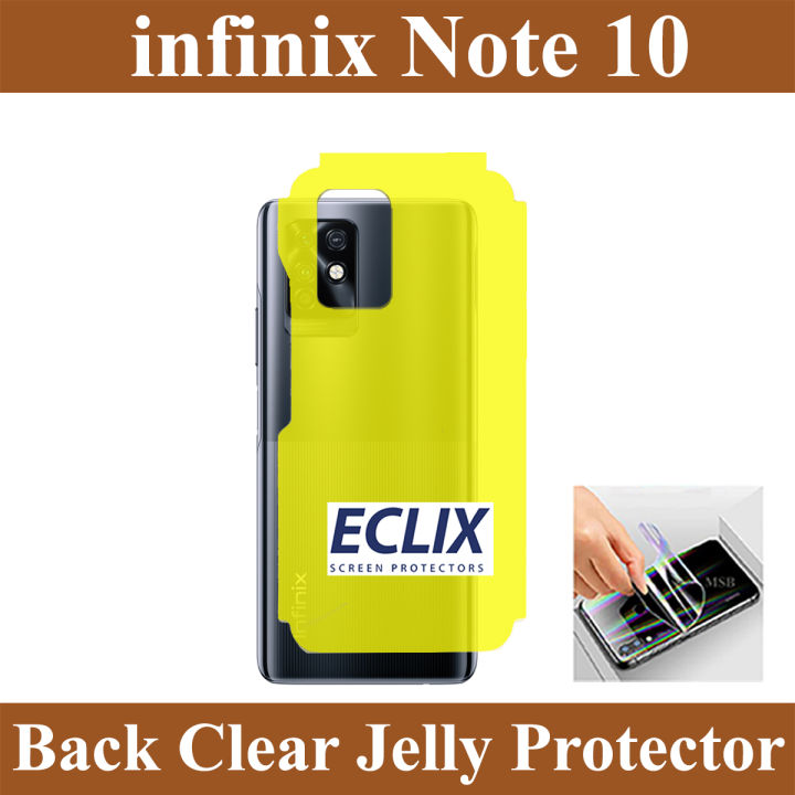 infinix Note 10 Back Jelly Protector Soft Film Protection TPU Hydrogel ...
