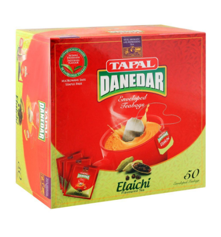Tapal Danedar Enveloped Tea Bags Elaichi, 50-Pack | Daraz.pk