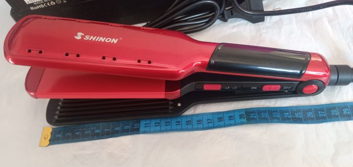Crimping and Straightening Machine | SHINON 2 IN 1 Hair Iron | Daraz.pk