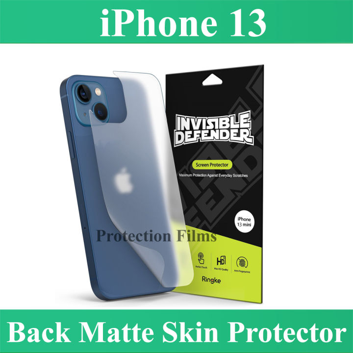 Apple iPhone 13 Back Matte Protector Anti-Slip Soft Skin Sheet Film ...