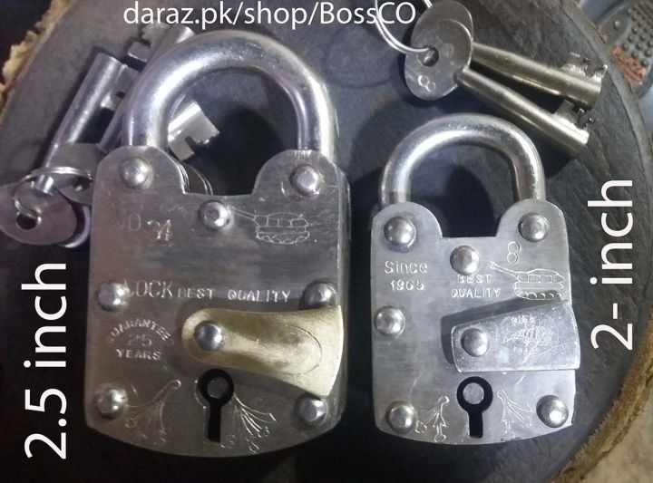 Original Desi Door Lock Traditional Desi Tala 2-Inch 2-Ply | Daraz.pk