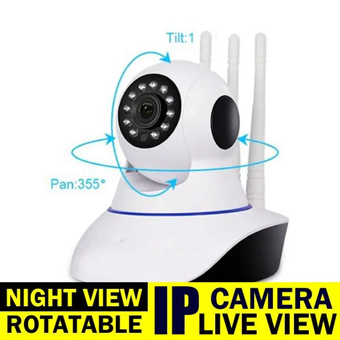 Wireless Pan Tilt IP Camera CCTV surveillance wifi camera - Night ...
