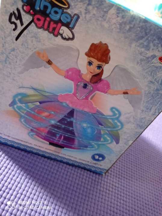 Angel Toy | GIRL CHARACTER TOY | ROTATING | LIGHT MUSIC TOY | Daraz.pk